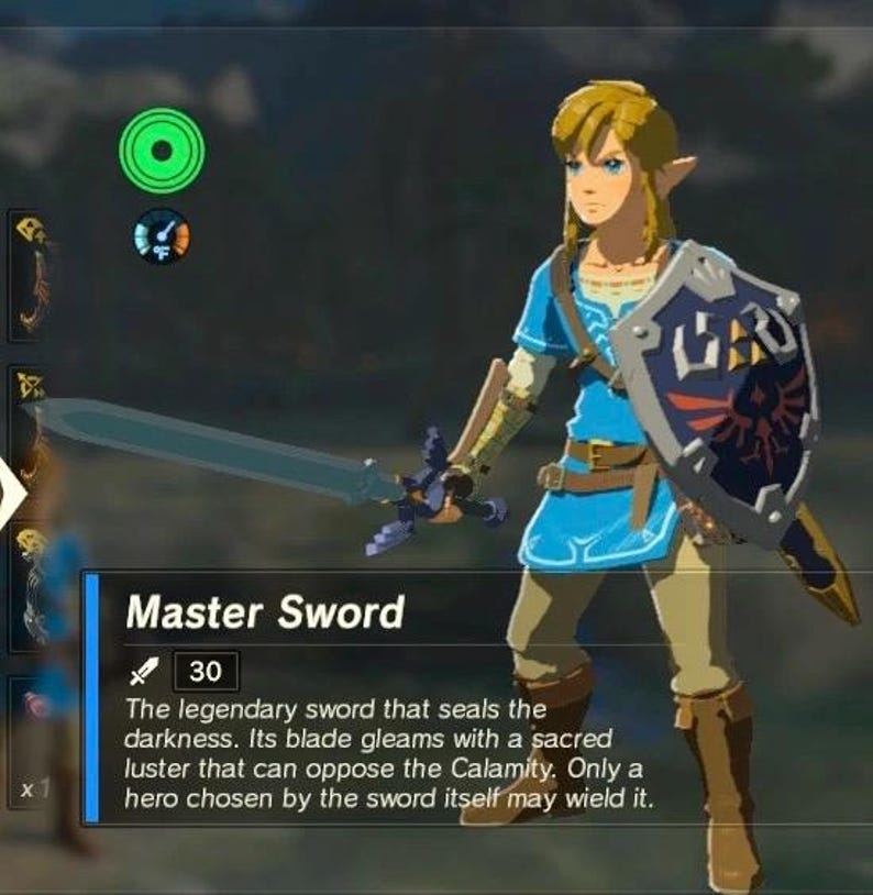The Legend of Zelda 3D Printed Master Sword - Etsy