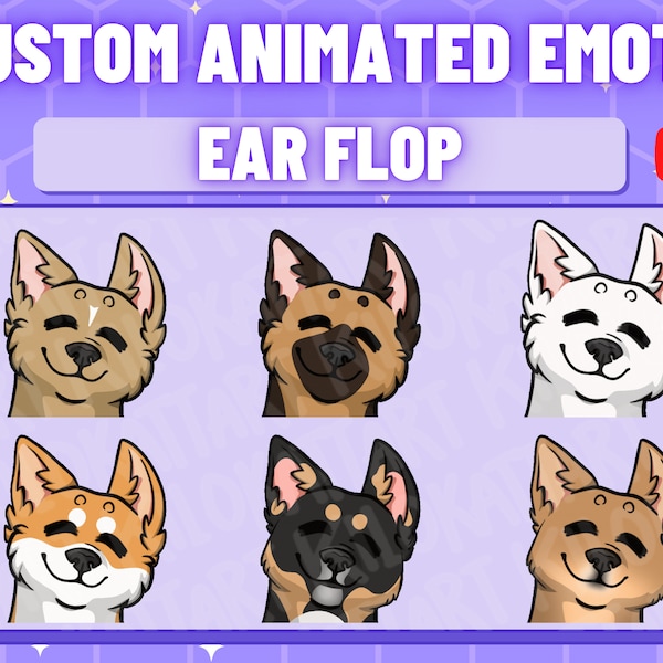 Animated Furry Twitch Overlays - Etsy