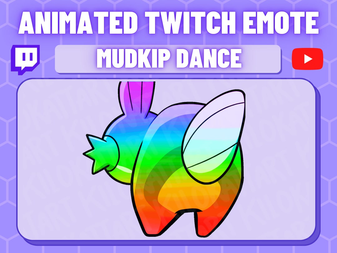 Animated Mudkip Rave Dance Emote - Kawaii - Twitch - Discord - Stream ...