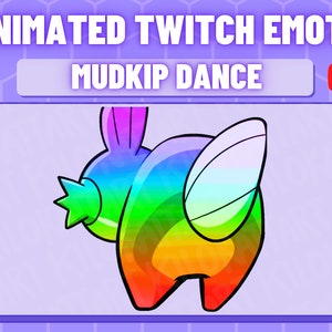Animated Mudkip Rave Dance Emote - Kawaii - Twitch - Discord - Stream ...