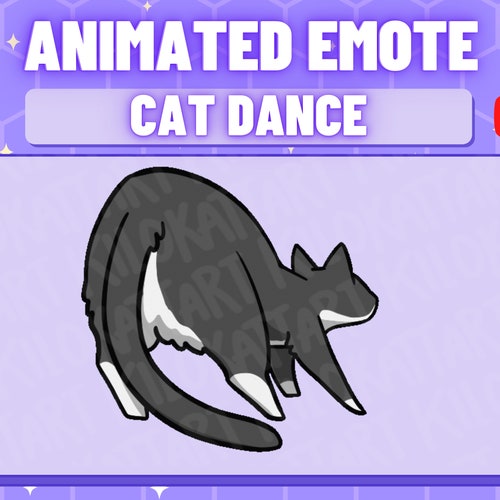 Animated Kawaii Rave Cat Dance Emote Twitch Discord - Etsy Australia