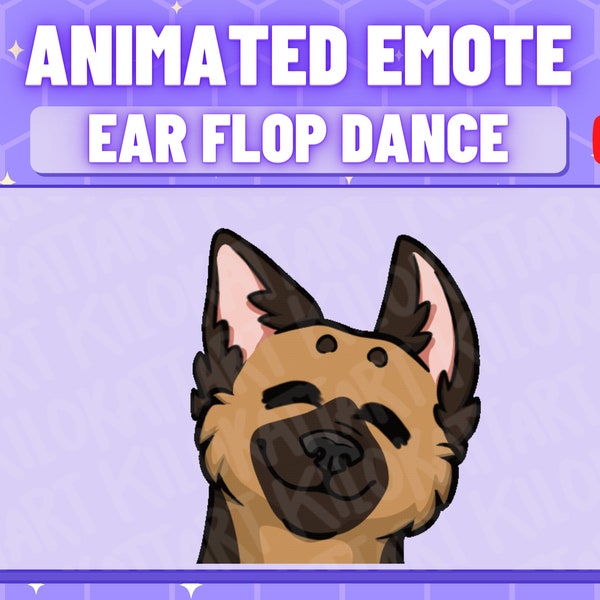 German Shepherd Twitch Emote - Etsy