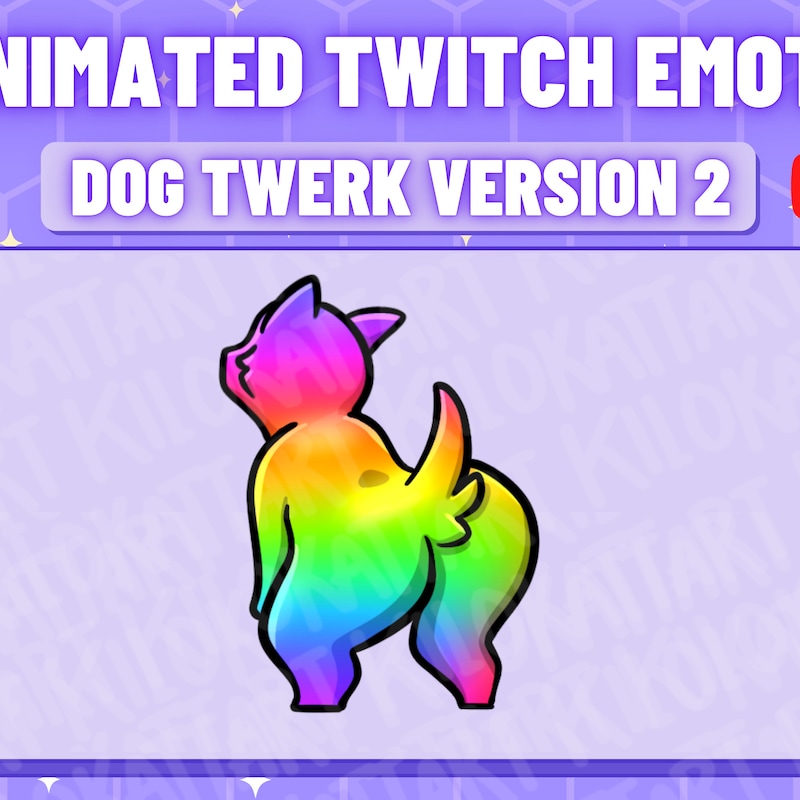Animated Dog Twerking Emote - Etsy