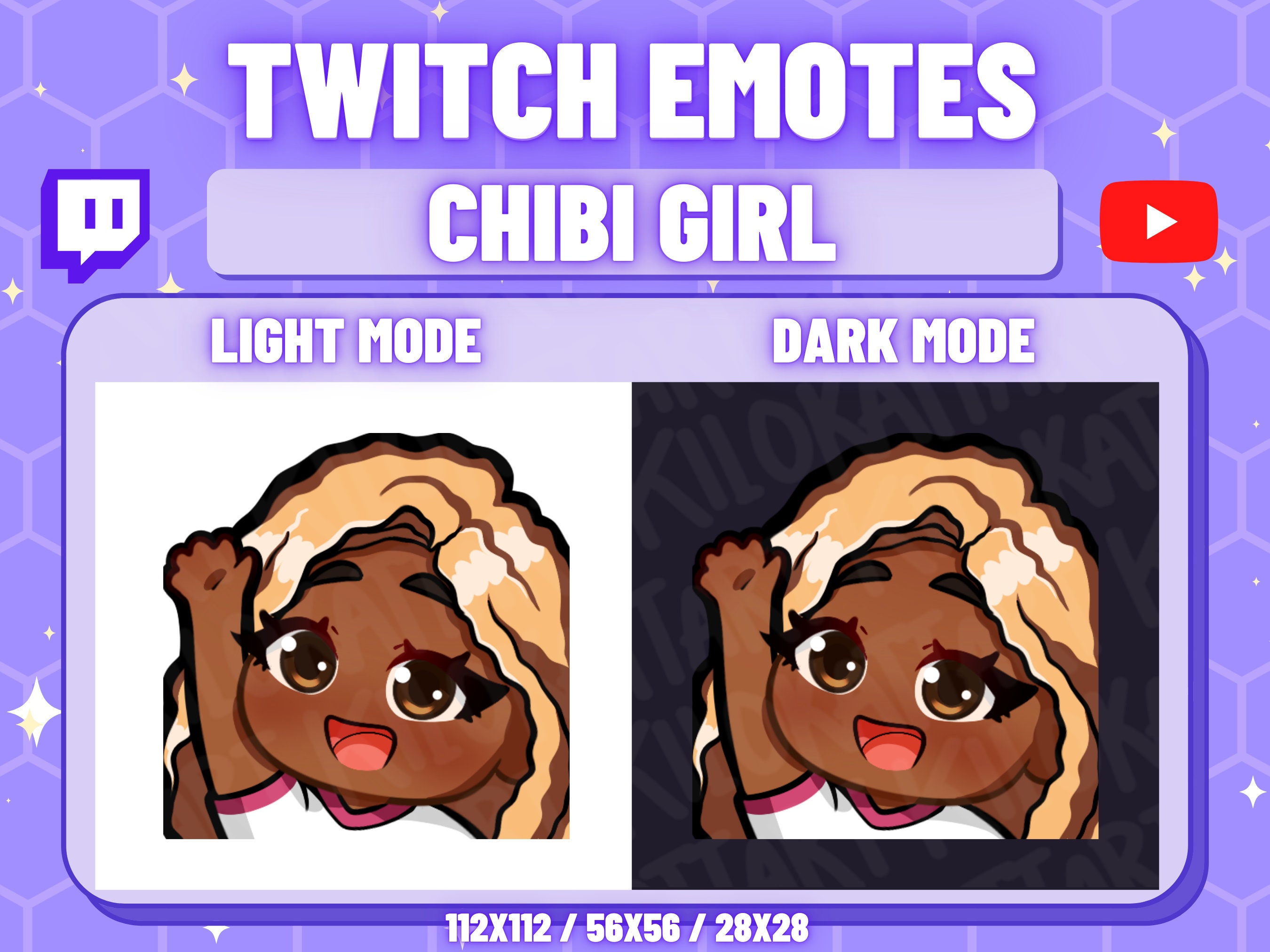 Art & Collectibles Digital Cute Lazy Girl Emot Twitch Emotes on Bed ...