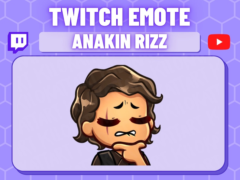 Anakin Rizz Emote Star Wars Gaming Twitch Youtube Discord Cute Kawaii ...