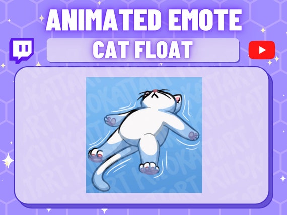 Animated Cat Float Meme Emote Twitch Discord Stream - Etsy