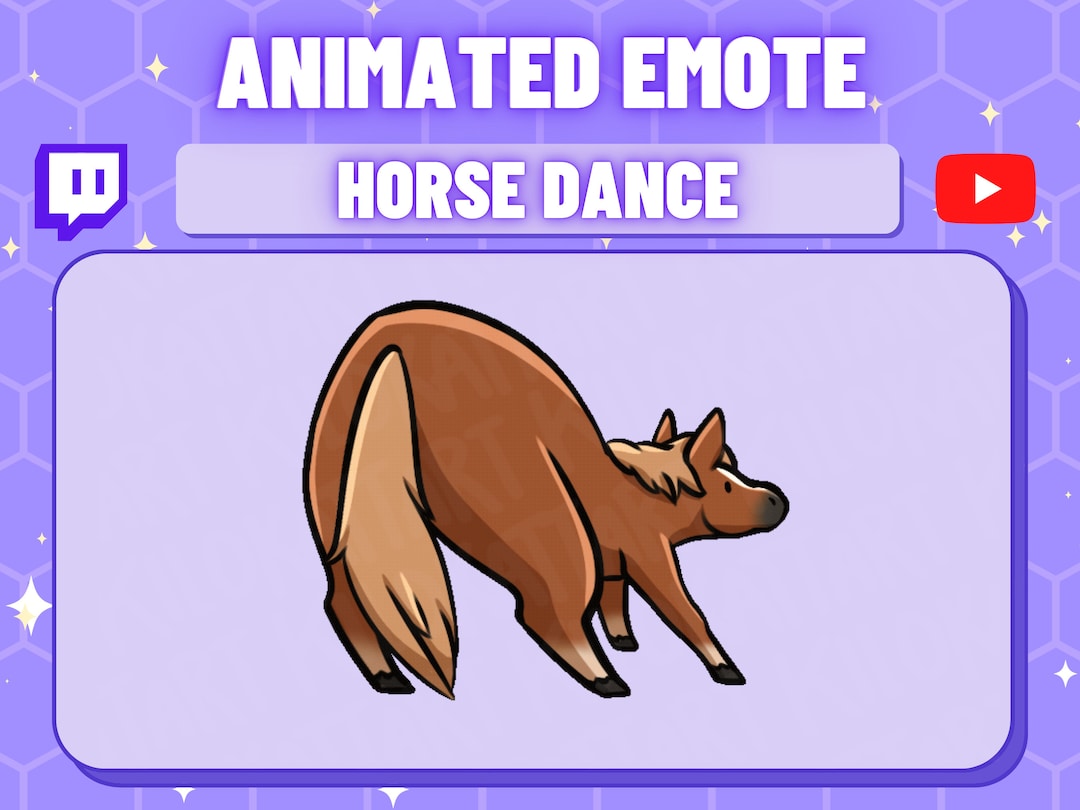 Animated Horse Butt Dance Emote - Kawaii - Twitch - Discord - Stream ...