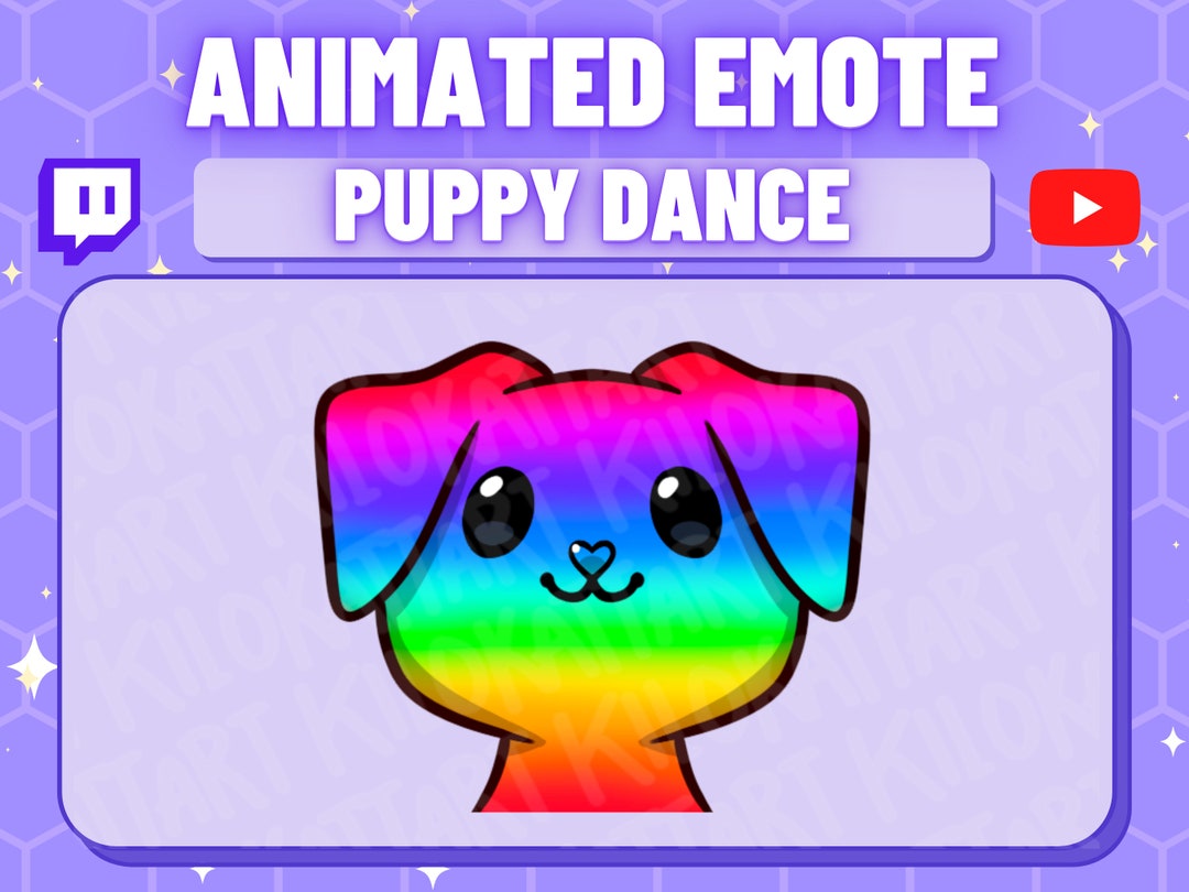 Animated Chibi Rave Dog Dance Emote - Twitch - Discord - Fantasy ...