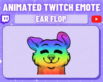 Animated Cat Ear Flop Dance Emote Kawaii Twitch Discord Stream Gaming ...