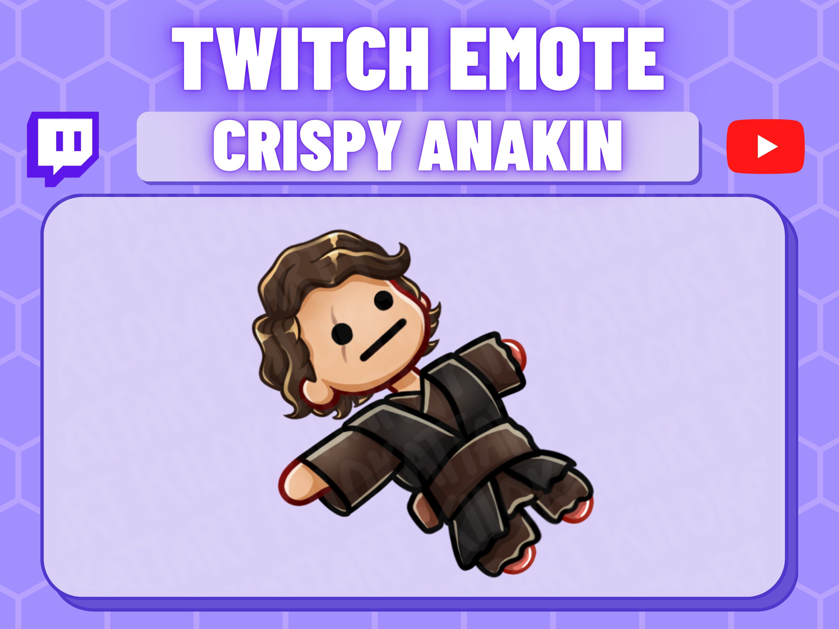 Crispy Anakin Lay Emote - Star Wars - Gaming - Twitch - Youtube ...