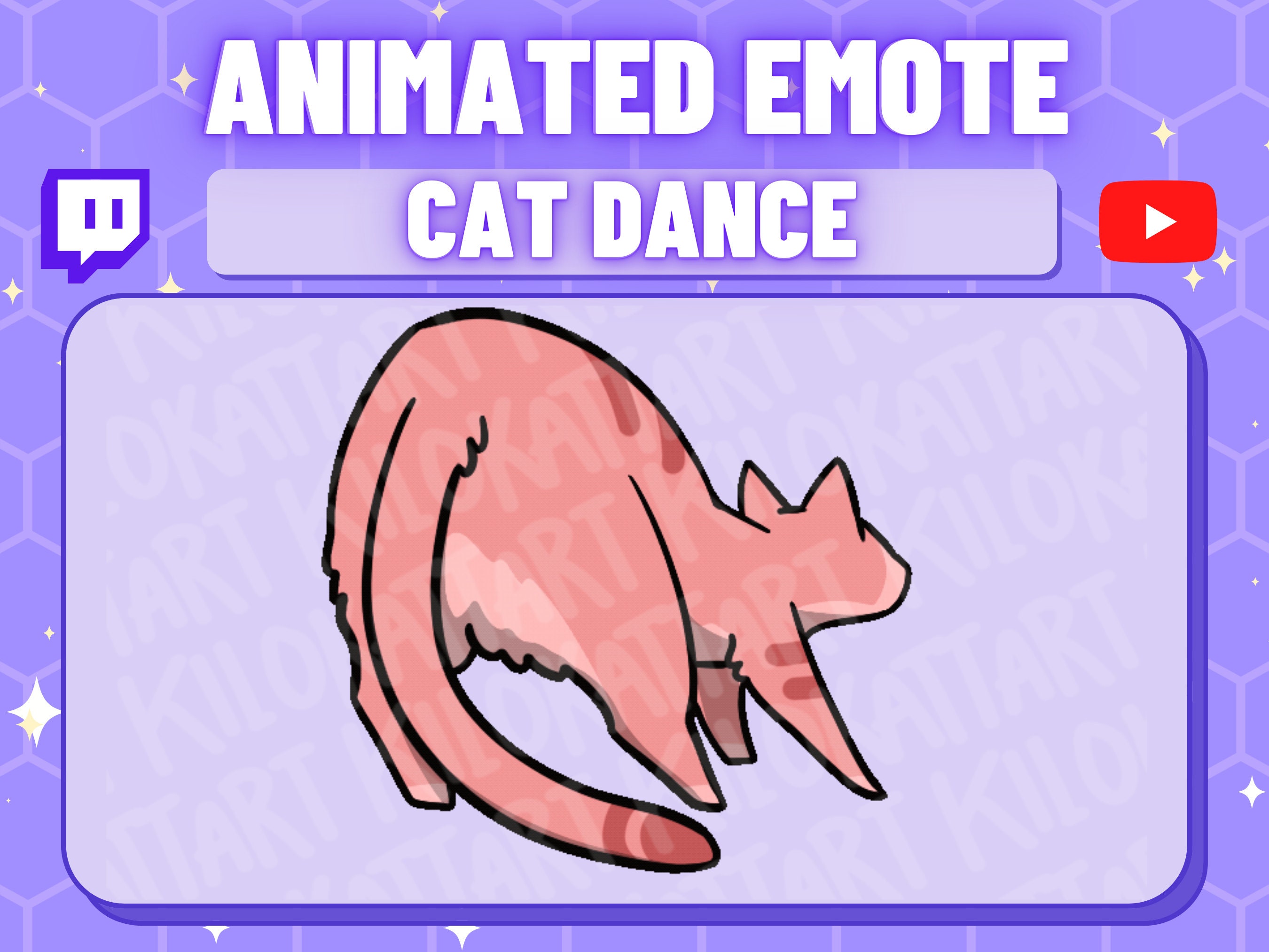 Animated Kawaii Strawberry Cat Dance Emote - Twitch - Discord - Stream ...