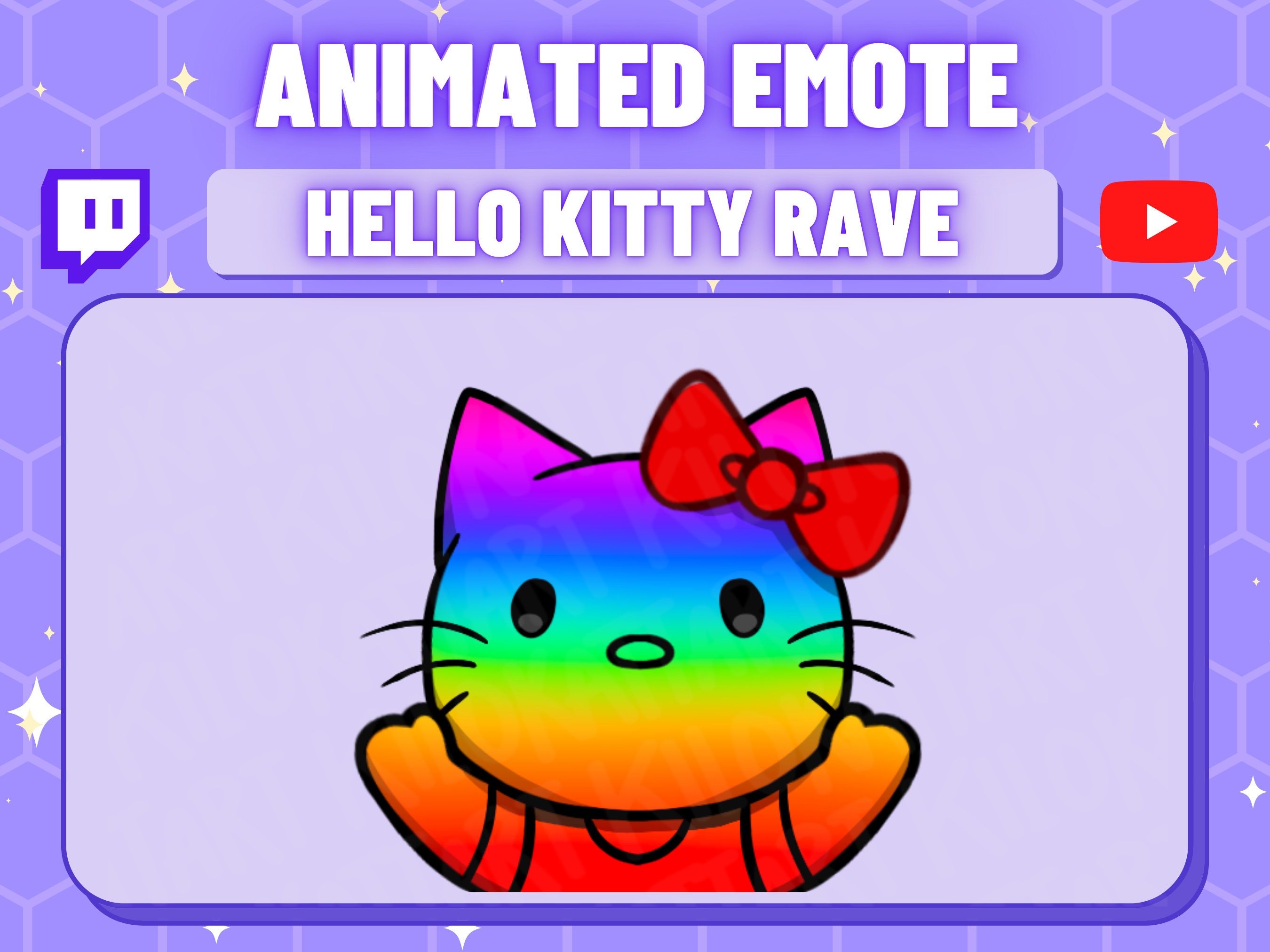 Animated Kitty Rave Dance Emote - Twitch - Discord - Fantasy - Gaming ...