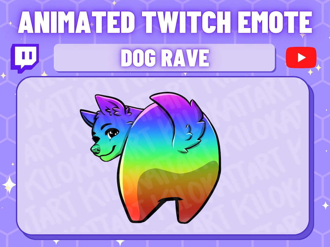 Animated RAVE Dance Emote - Kawaii - Twitch - Discord - Stream - Gaming ...