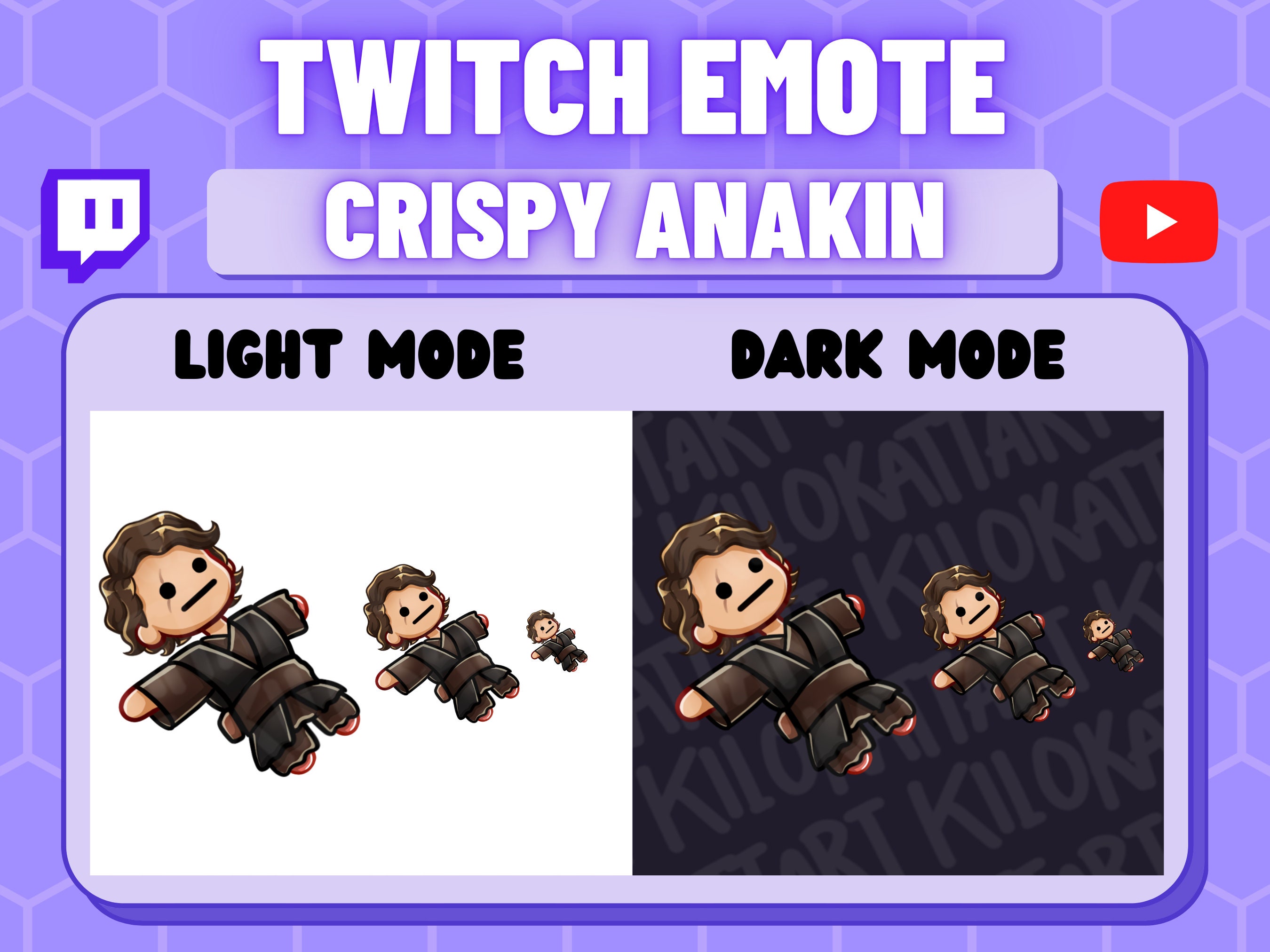 Crispy Anakin Lay Emote - Star Wars - Gaming - Twitch - Youtube ...