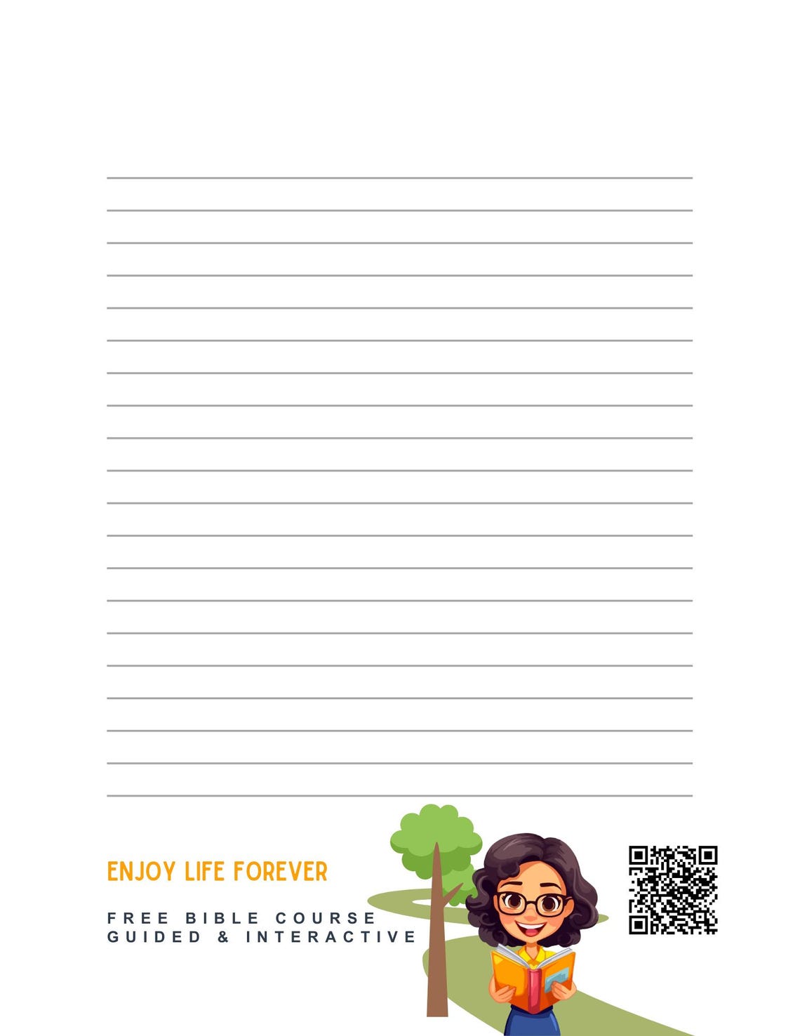 Enjoy Life Forever Letter Writing Paper: JW Bible Study Template ...