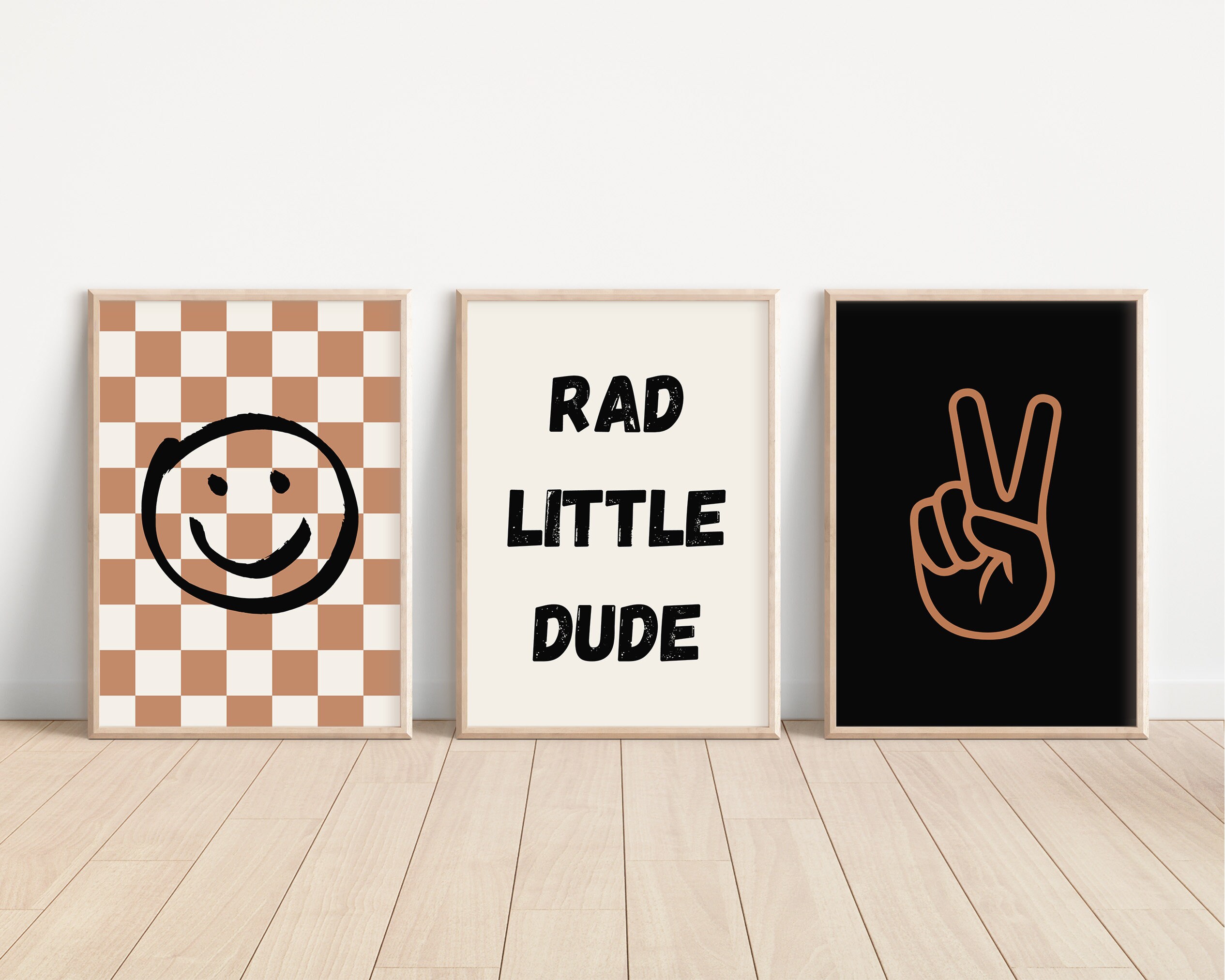Rad Little Dude, Smiley Face, Printable Wall Art, Tween Room Decor, Boy ...