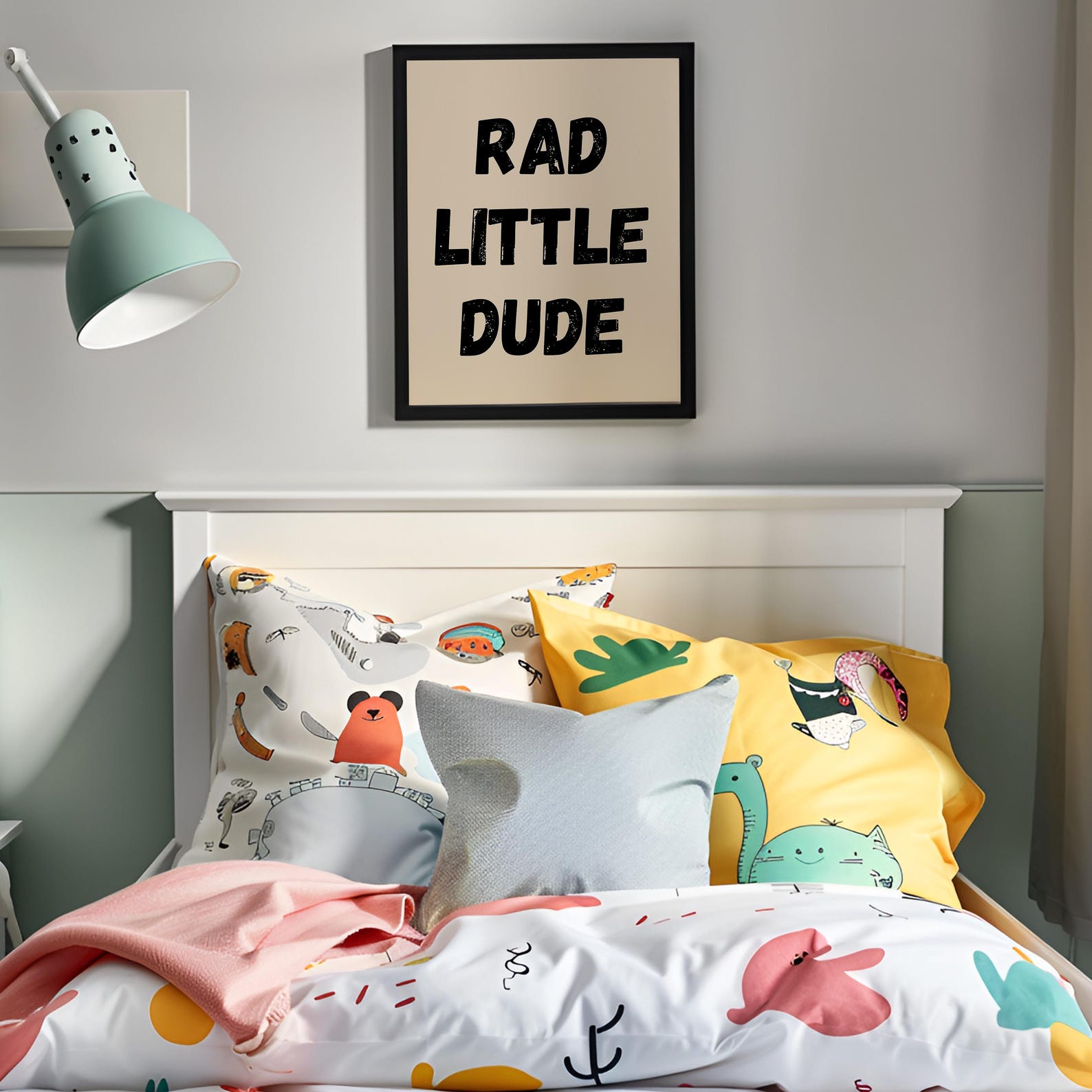 Rad Little Dude Digital Print, Boy Nursery Decor, Playroom Decor ...