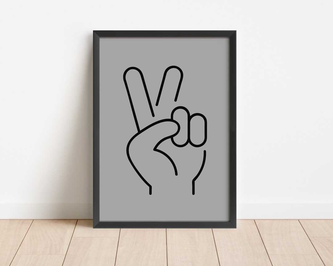 Peace Sign Kids Room Decor, Tween Room Decor, Nursery Room Decor ...