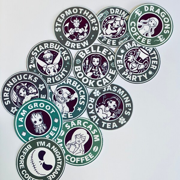 Coffee Logo Stickers - Etsy