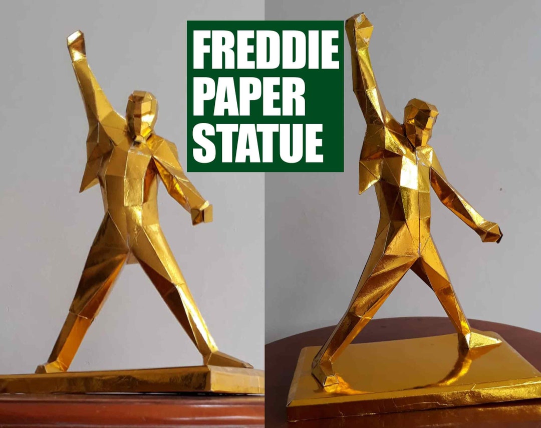 Freddie Mercury Queen Statue Pose Paper Folding Queen Papercraft - Etsy