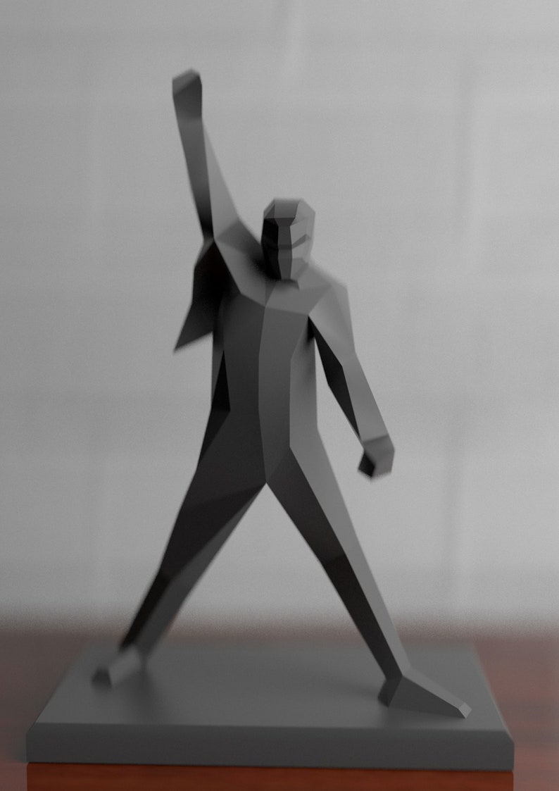 Freddie Mercury Papercraft Pose Paper Folding Queen Paper Statue - Etsy