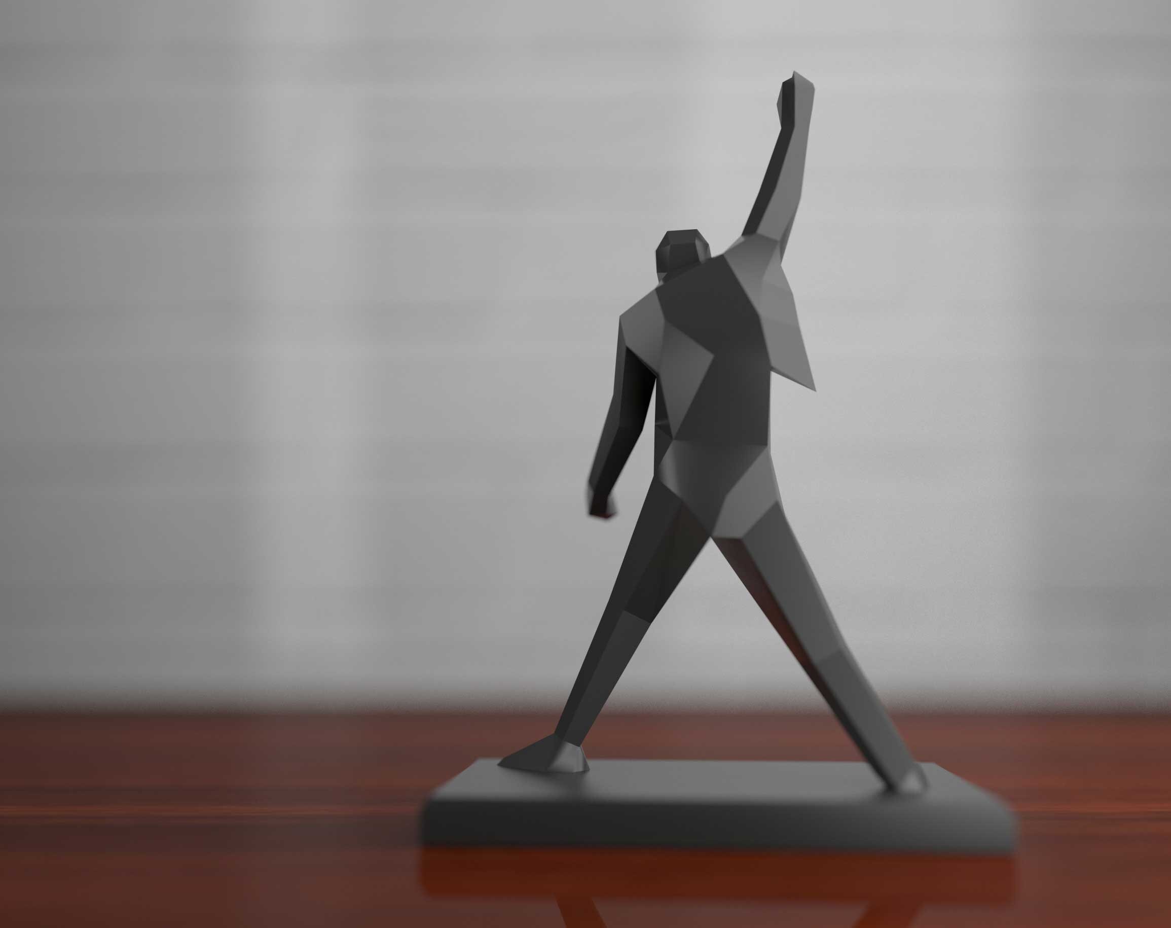 Freddie Mercury Papercraft Pose Paper Folding Queen Paper Statue - Etsy