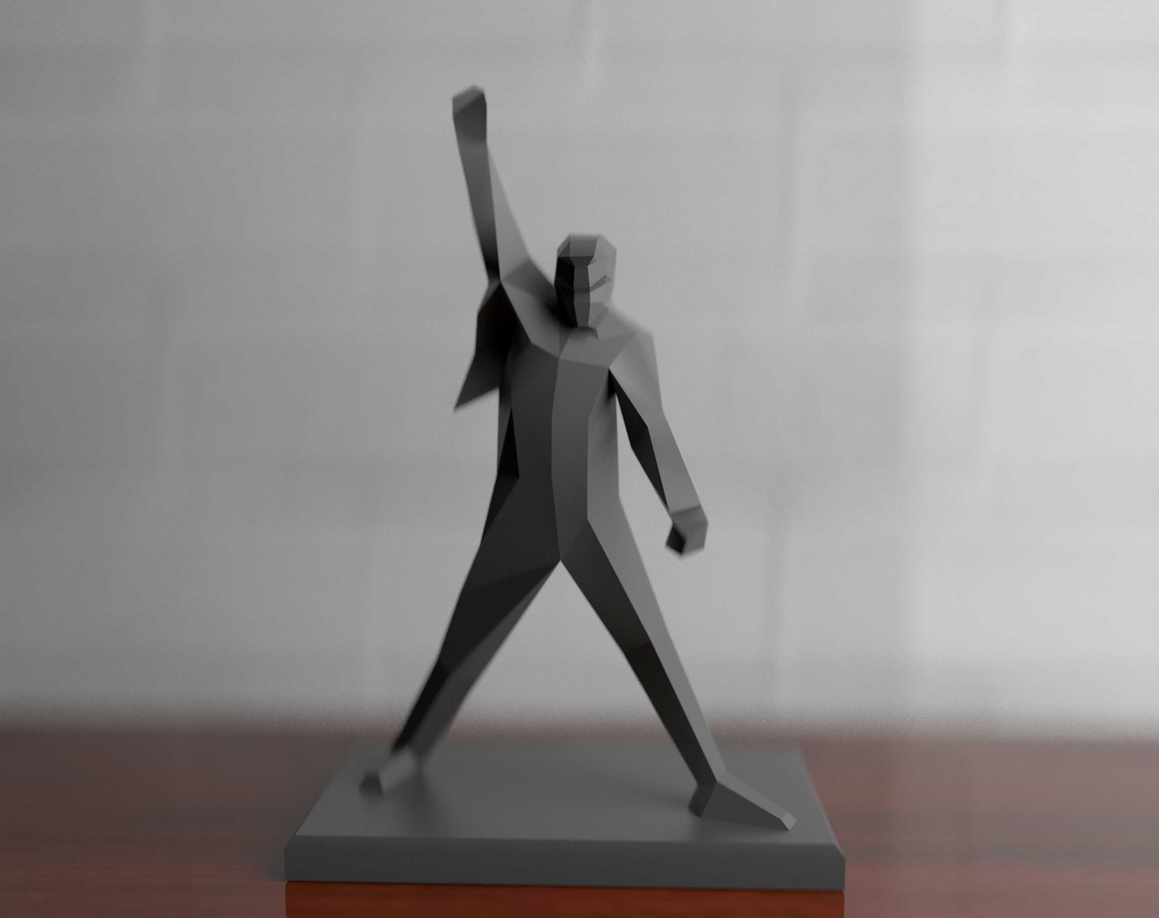 Freddie Mercury Papercraft Pose Paper Folding Queen Paper Statue - Etsy