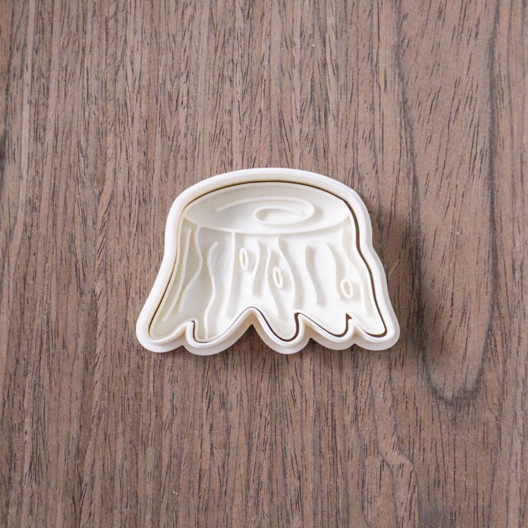 3D Printed Tree Stump With Stamp Cookie Cutter Set - Etsy