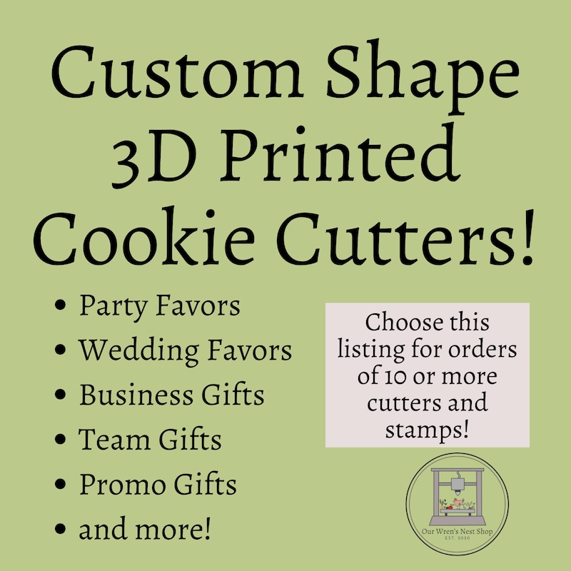 Custom Cookie Cutter - Etsy