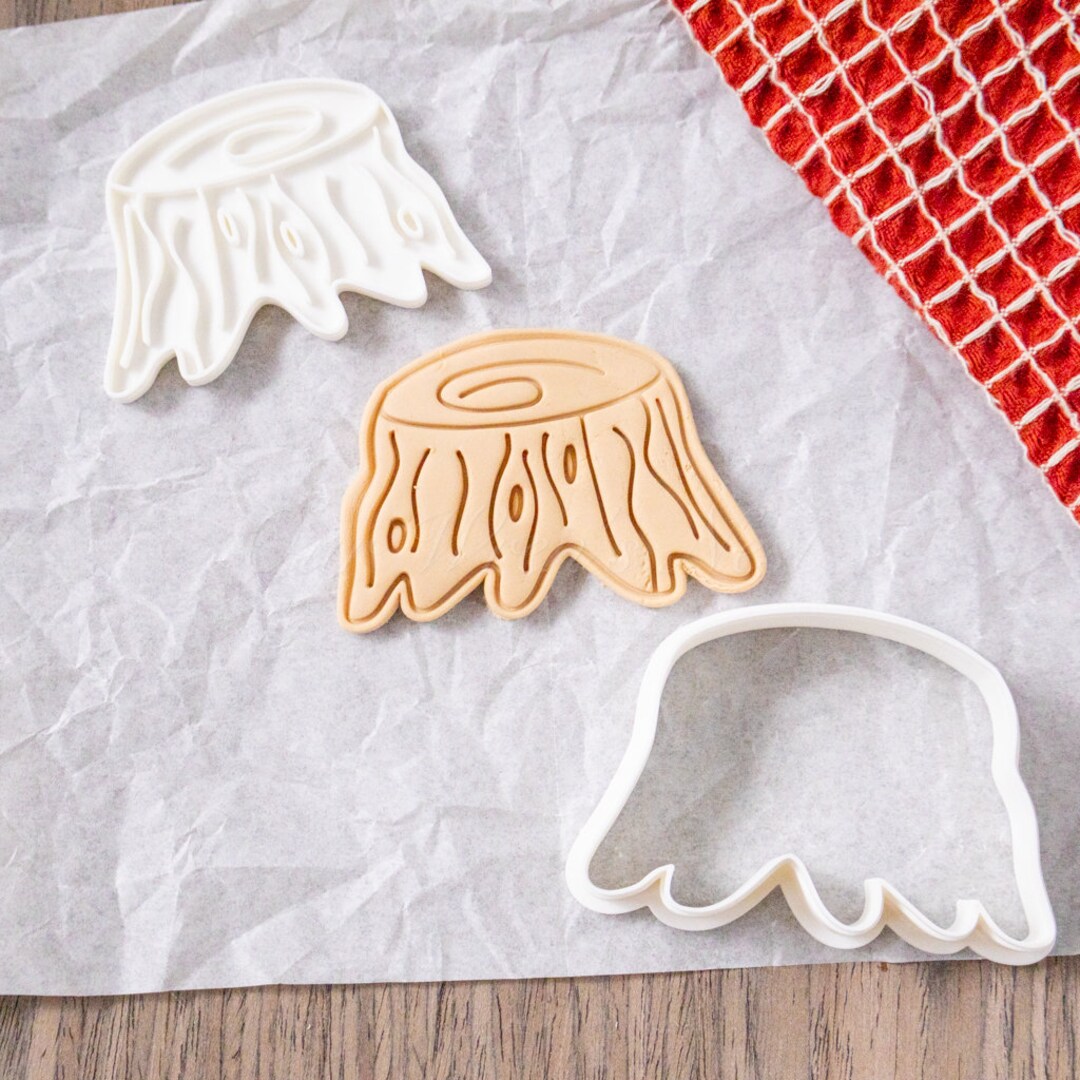 3D Printed Tree Stump With Stamp Cookie Cutter Set - Etsy