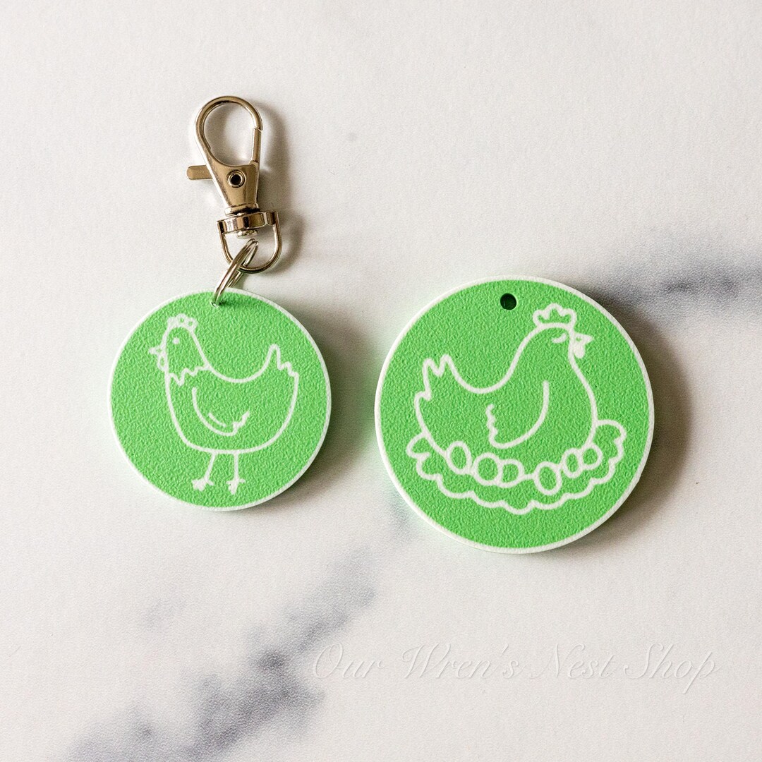 3D Printed Farm Coop Inspired NFC Keychain - Digital Business Card ...