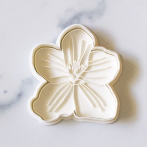3D Printed Violet Flower Stamp and Cookie Cutter Set - Etsy