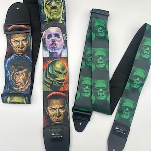 Classic Monster Horror Movie Adjustable Guitar Strap: Frankenstein ...