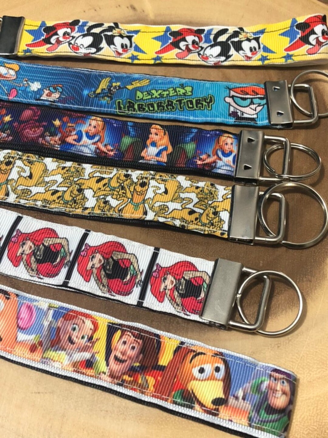 90s Kids Cartoon Character Keychain Lanyards - Etsy