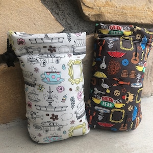 Friends Padded Drawstring Bag Pipe Pouch Sunglasses Case Keychain Key ...