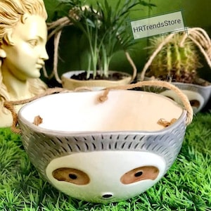 Sloth Hanging Planter Cute Hanging Plant Pots Animal - Etsy