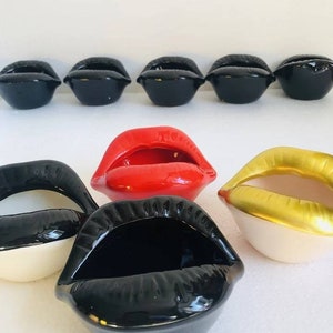 Cute Ceramic Lips Planter Creative Lips Ash Tray - Etsy