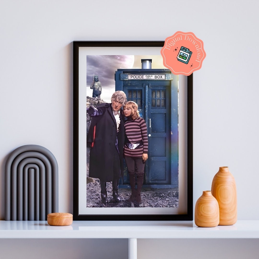 Doctor Who Art Poster Retro Sci-fi, TARDIS Art, Whovian Decor, TV Show ...