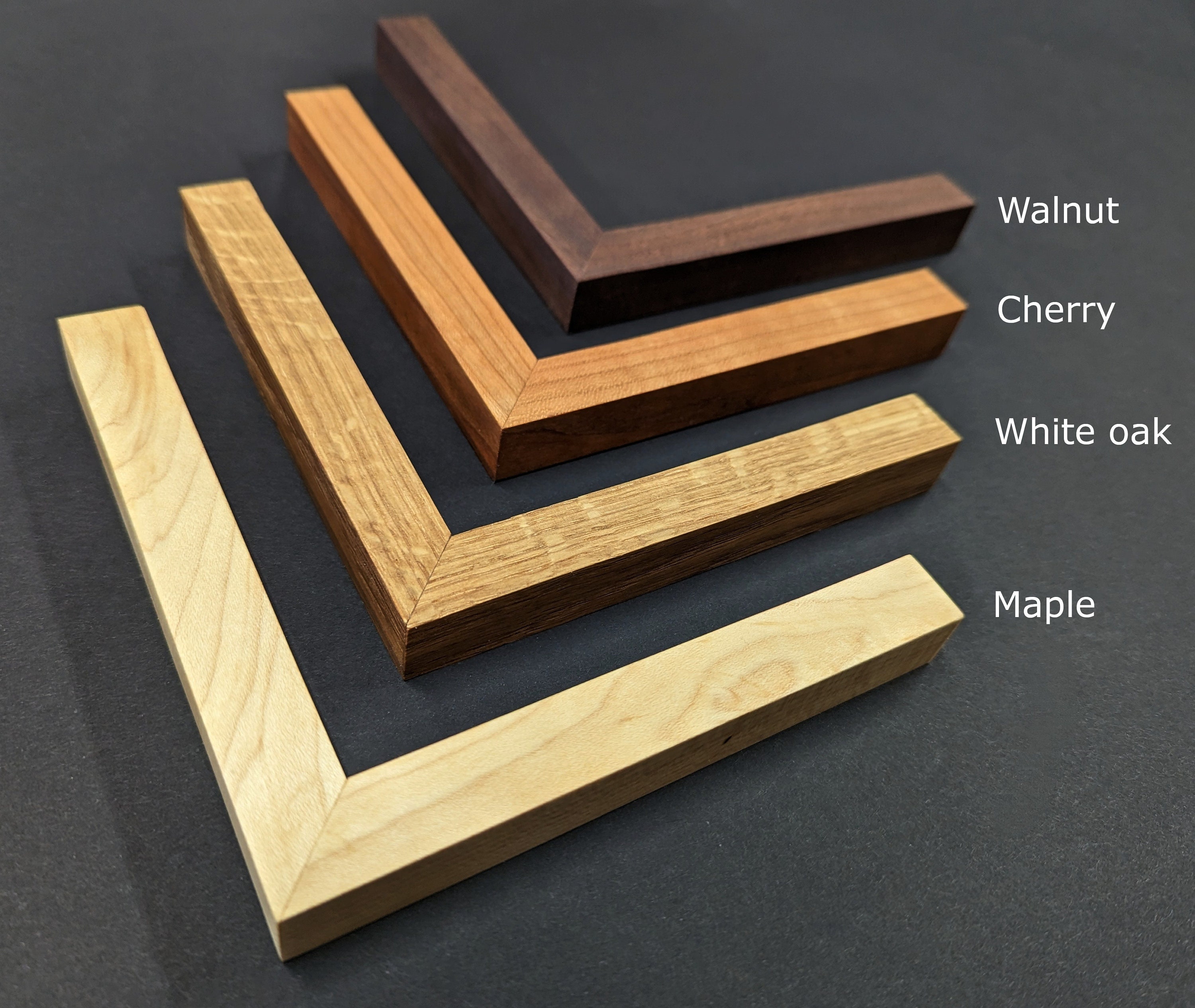 Frame 02 Maple With Walnut Splines Handmade Picture Frame - Etsy