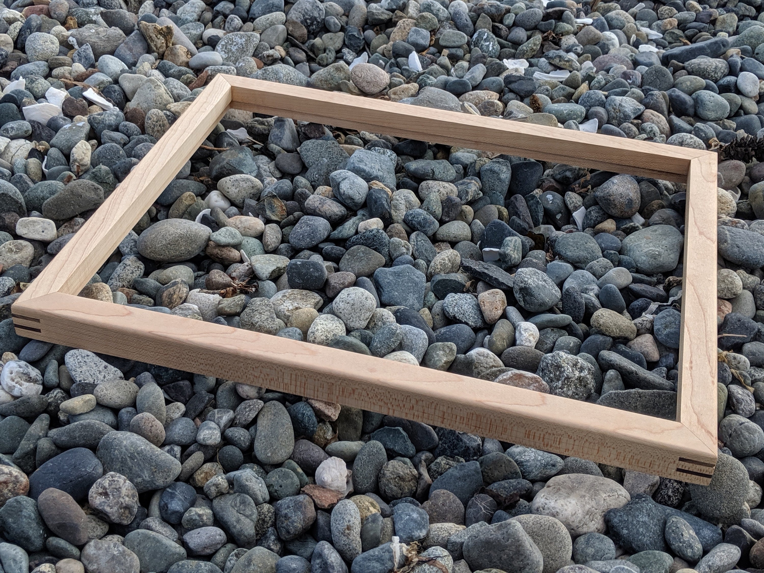 Frame 02 Maple With Walnut Splines Handmade Picture Frame - Etsy