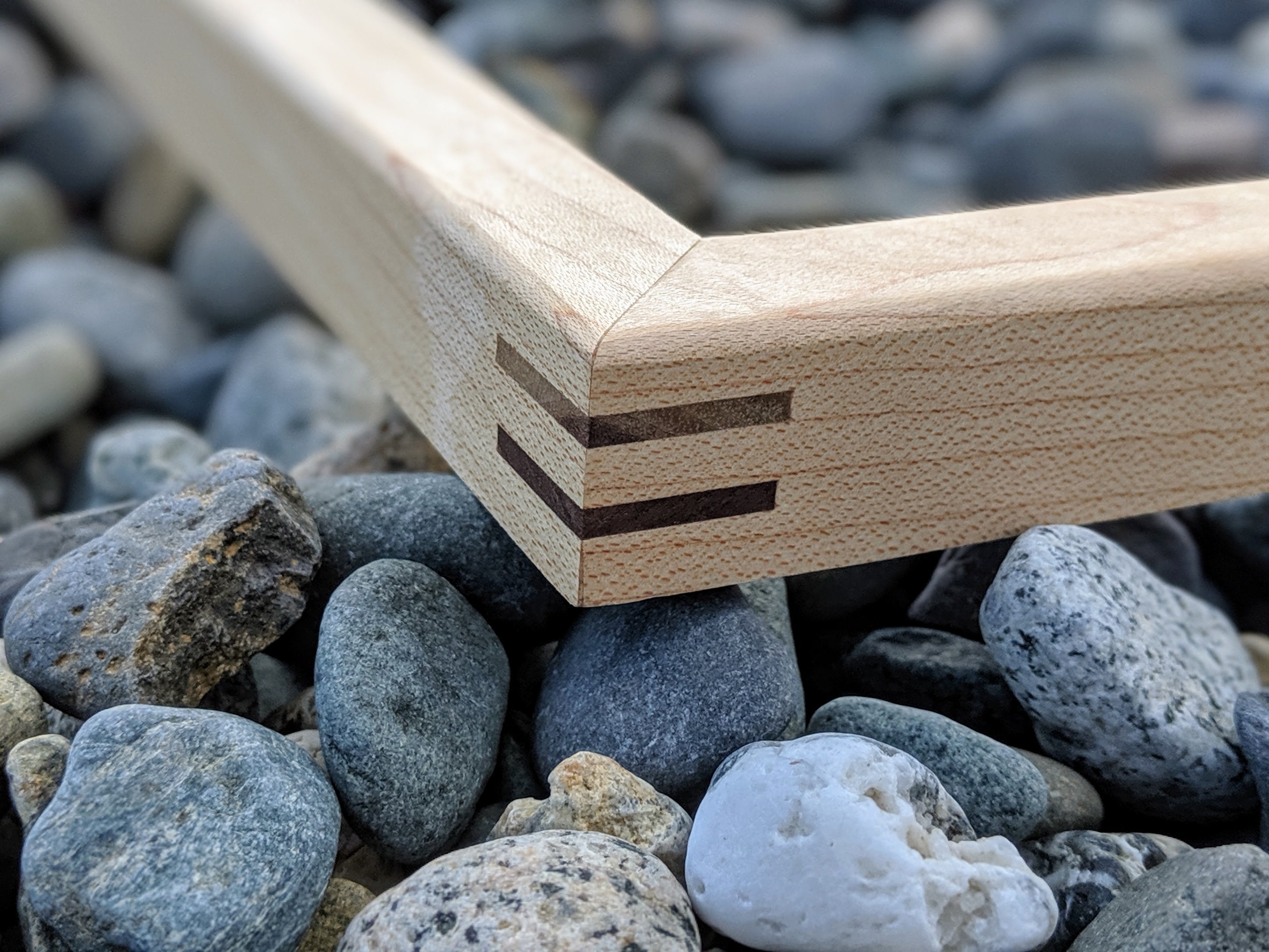 Frame 02 Maple With Walnut Splines Handmade Picture Frame - Etsy