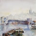 Istanbul Watercolor Painting, Original Watercolor Artwork, Watercolor ...
