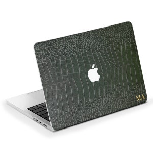Crocodile MacBook Case Initials MacBook Air 13 15 M2 M3 MacBook Pro 13 ...