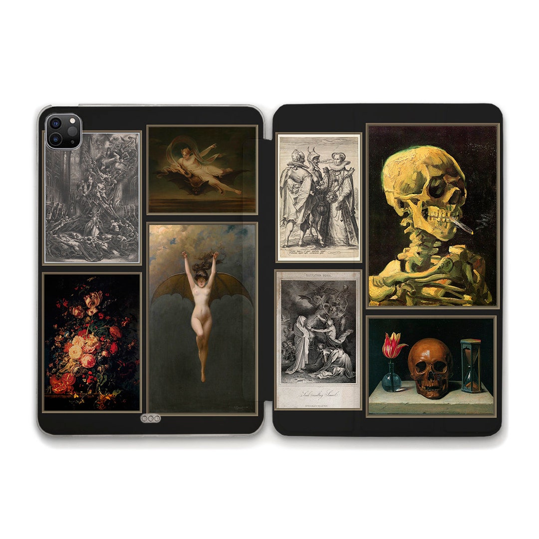Art iPad Case Goth iPad 10th 9th Gen iPad Air 5 Pro 12.9 11 Mini 6th ...
