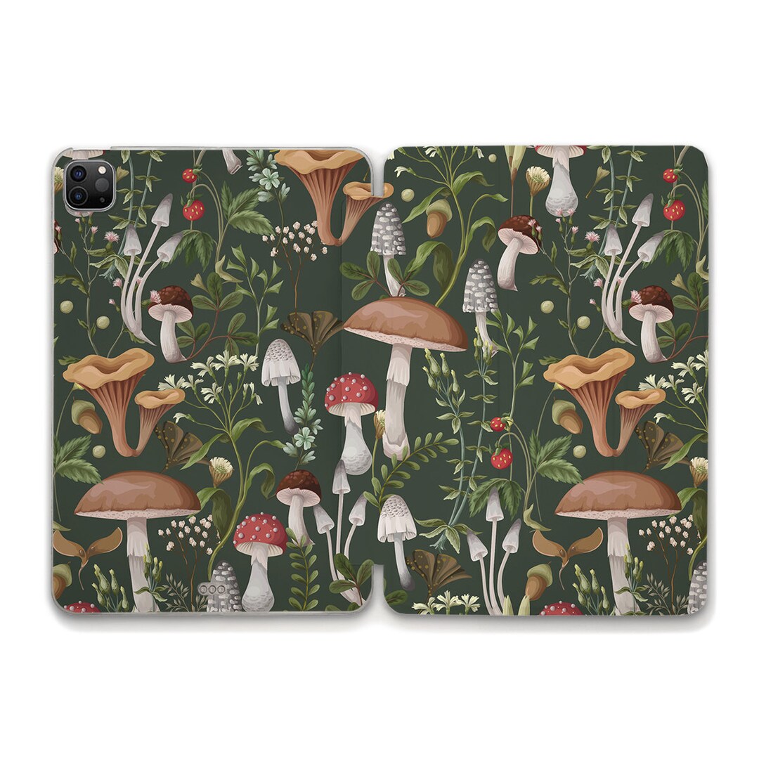 Mushrooms iPad Case Floral iPad 10.2 10.9 10th Air 5 Pro 12.9 11 Mini 6 ...