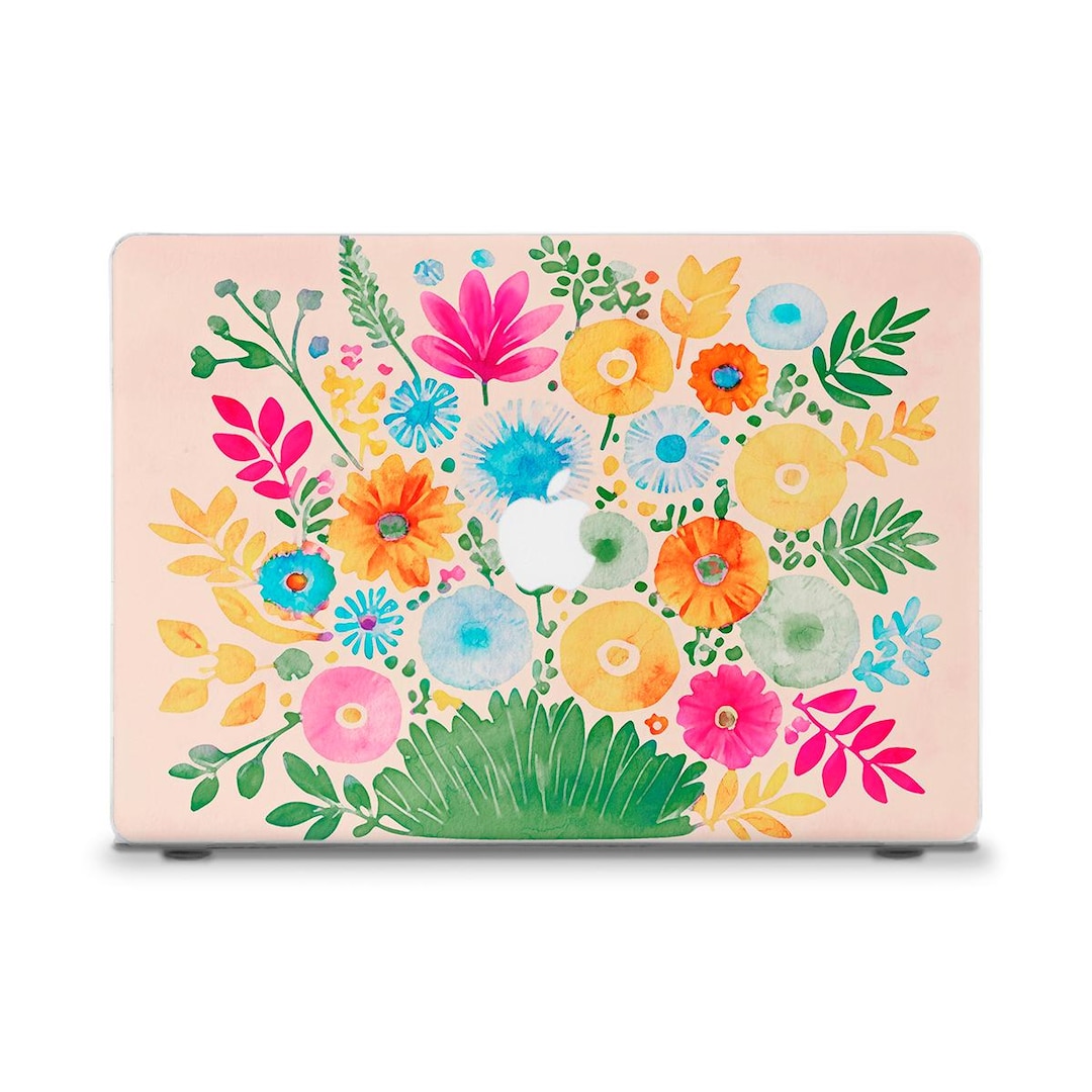 Flowers MacBook Case Floral MacBook Air 13 15 Inch M2 M3 MacBook Pro 13 ...
