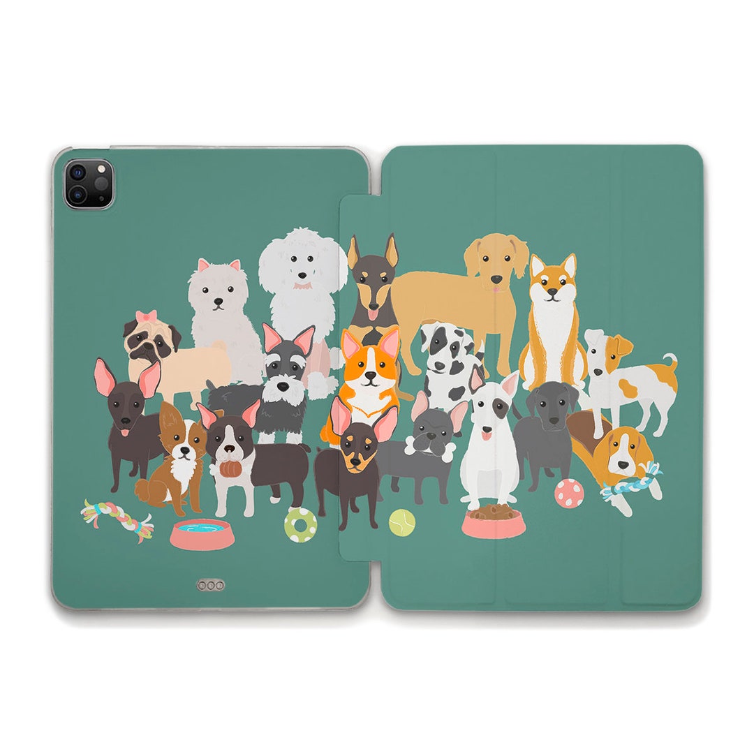 Dogs iPad Case Cute iPad 10th 9th Gen iPad Air 5 4 Pro 12.9 11 Mini 6th ...