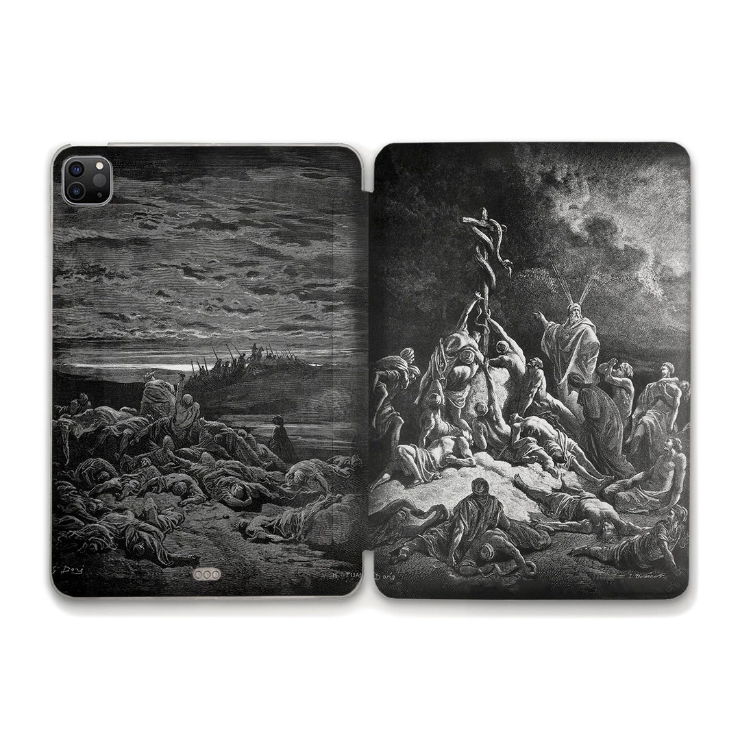 Paintings iPad Case Horror iPad 10th 9th Gen iPad Air 5 4 Pro 12.9 11 ...