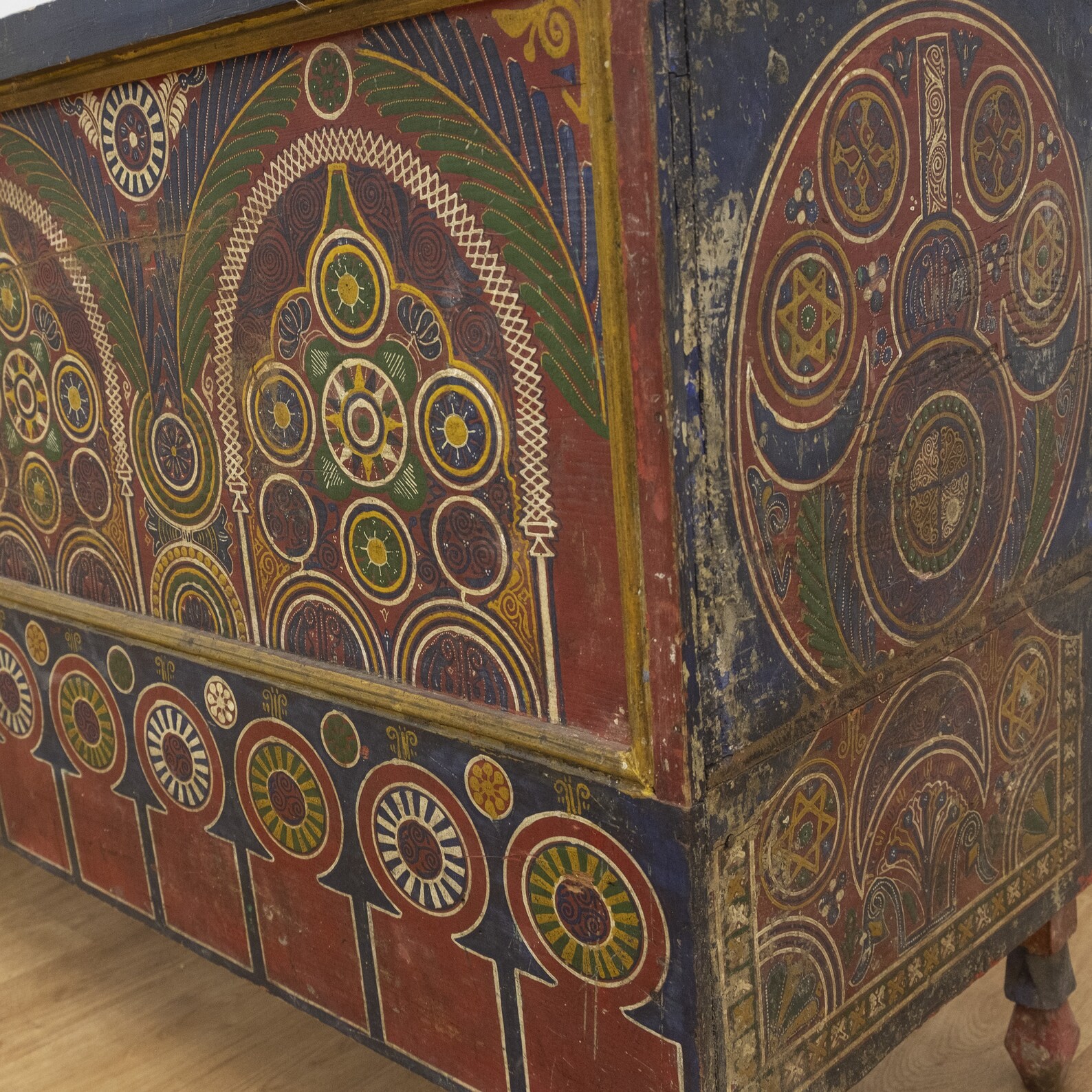 Vintage Wooden Box Berber Wedding Chest for Your Bedroom Old Hand ...