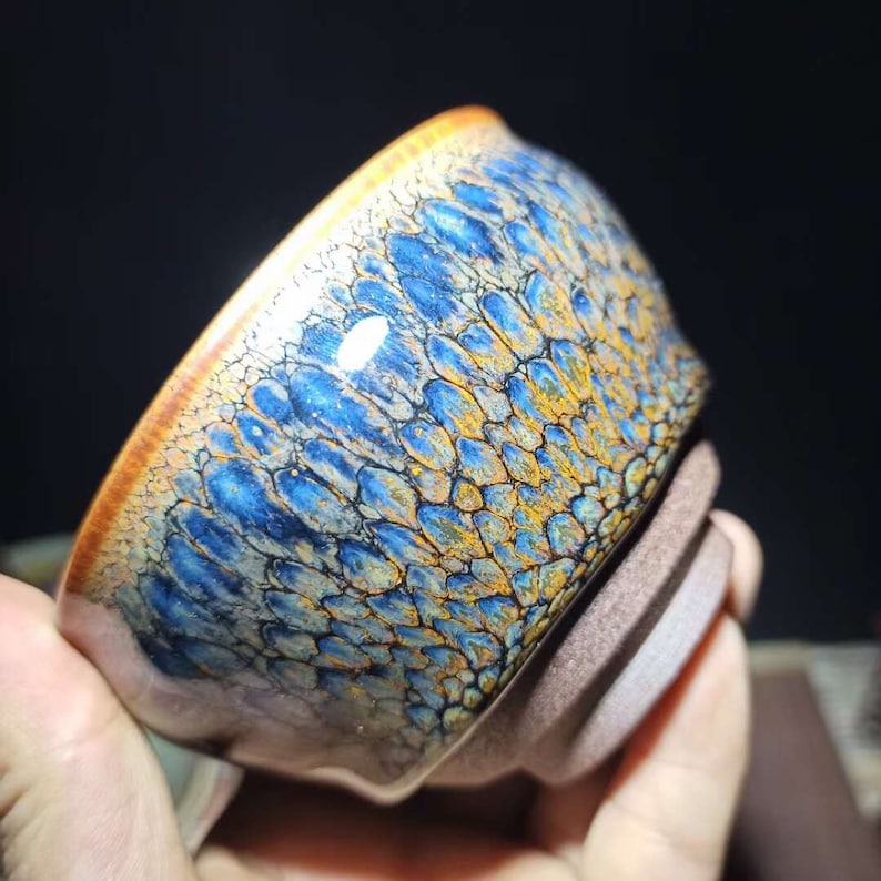 9562mm handmade Partridge Speckle Jianzhan tenmoku tea bowl | Etsy